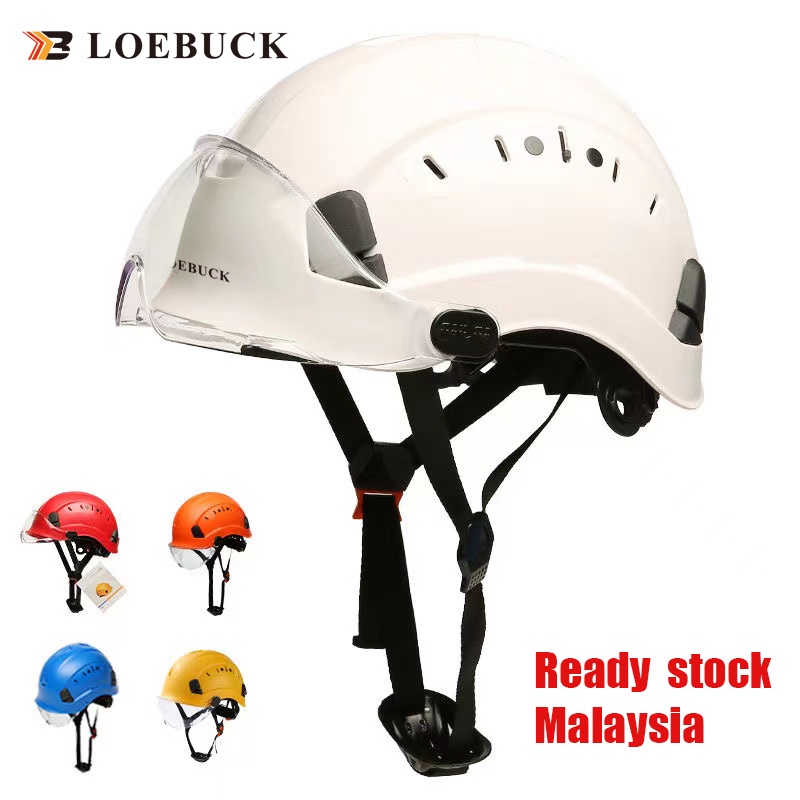 LOEBUCK Safety helmet topi keselamatan topi keledar PPE Scaffolder ...