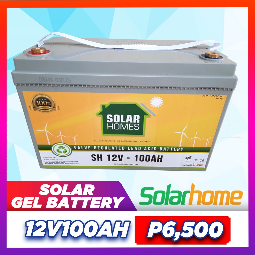 Solar Battery Gel Battery Deep Cycle VRLA Lead Acid 12V 100AH | Shopee ...