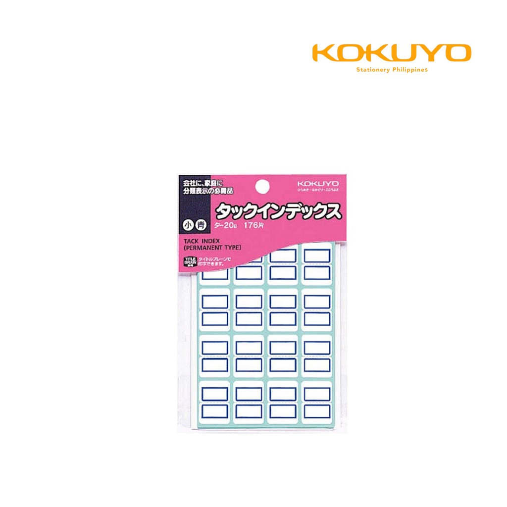 Kokuyo TA-20B Paper Tack Index Label Sticker, Blue | Shopee Philippines