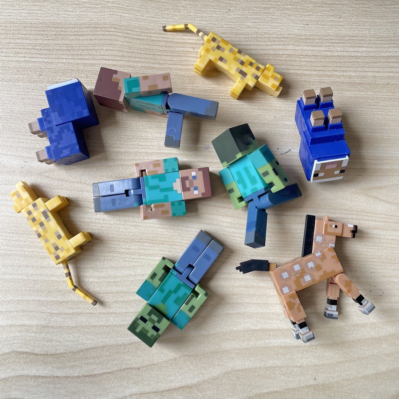 2024 New Game Minecraft Creeper Steve TNT Colorful Creative Building ...