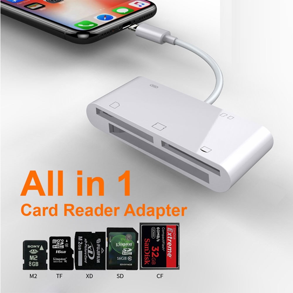 MicroSD TF SD SDHC SDXC CF XD M2 Camera Flash Memory Card Reader ...
