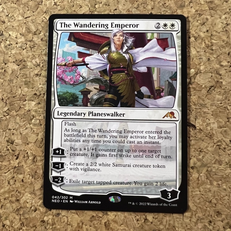 MTG THE WANDERING EMPEROR | PLANESWALKER | KAMIGAWA NEON DYNASTY ...