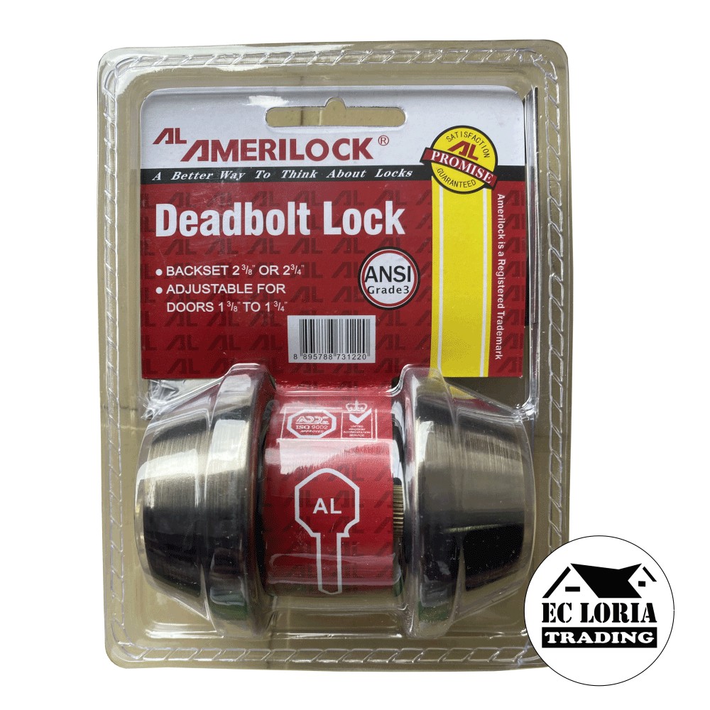 Amerilock Deadbolt Double Cylinder (Deadlock) | Shopee Philippines