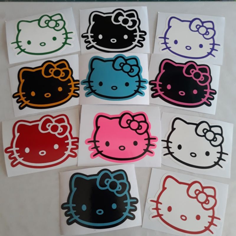 Hello Kitty Sticker Decals in 13 Color Choices | Shopee Philippines