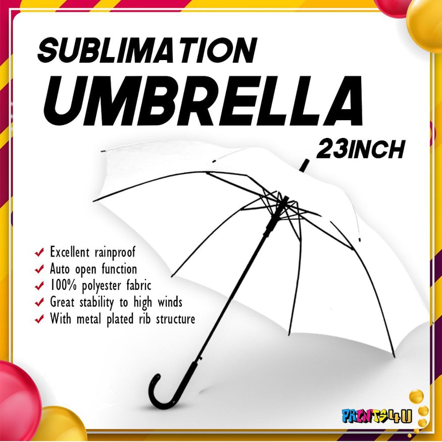 PLASTIC WIRE J-UMBRELLA FOR SUBLIMATION AND DTP PRINTING | Shopee ...