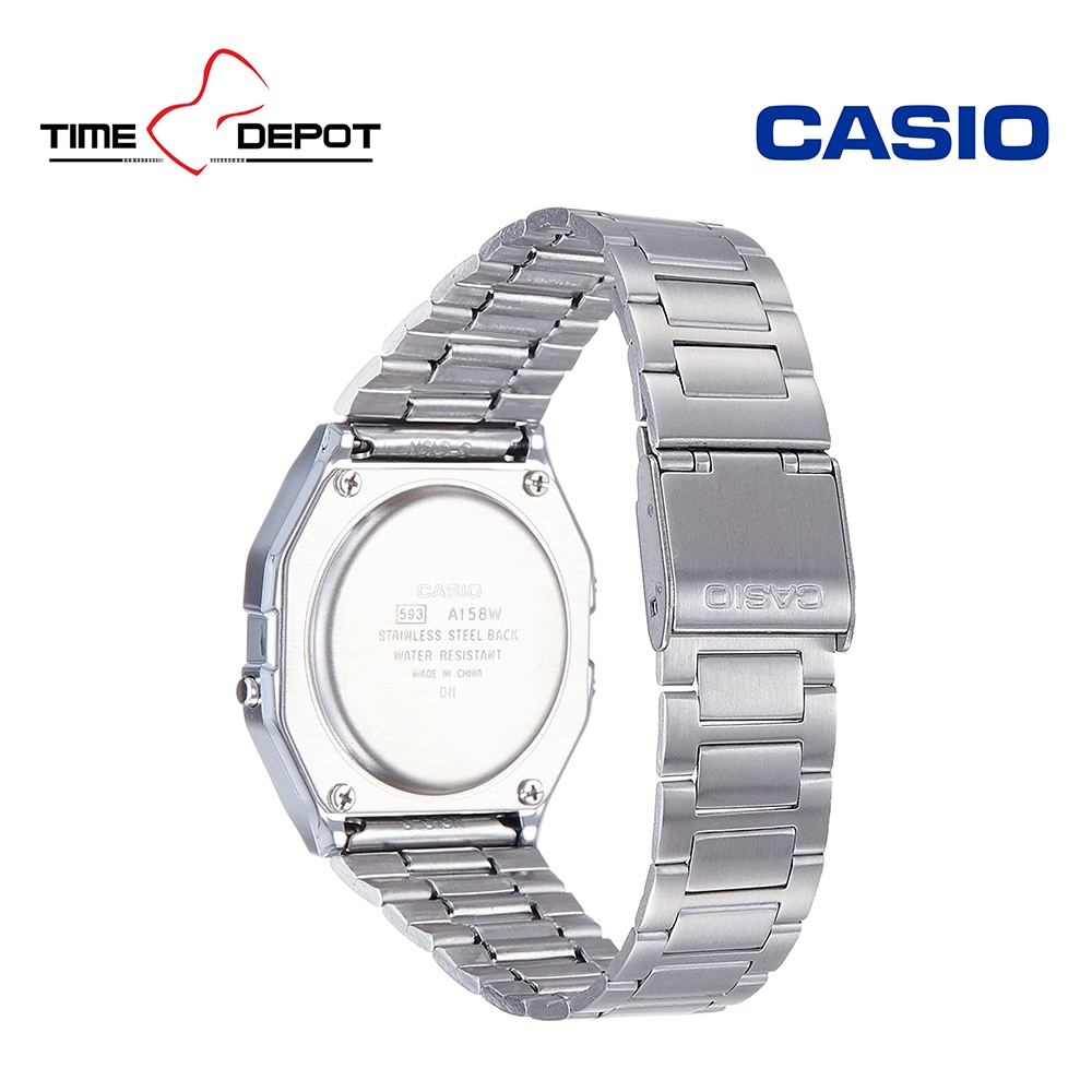 Casio A158WA-1DF Vintage Digital Silver Stainless Steel Watch For Men | Shopee Philippines