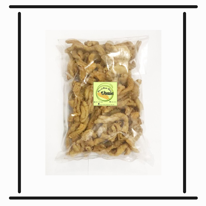 Chicken intestine chips with flour / intestine chips with flour ...