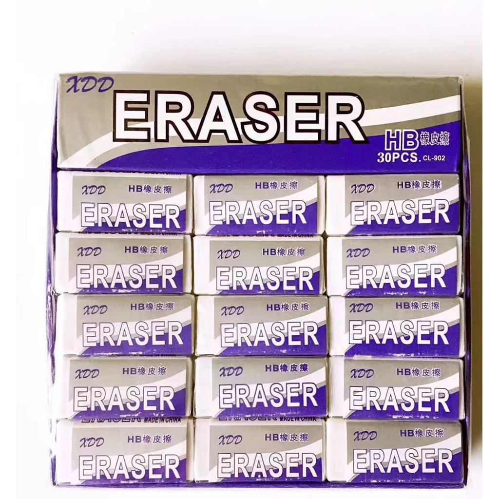 1box/30pcs HB 902/HB 901/2B Eraser | Shopee Philippines