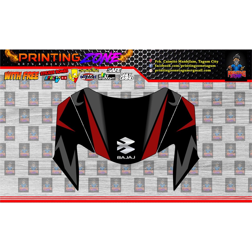 KAWASAKI BAJAJ CT100 & 125 Cowling Full Sticker Decals High Quality and ...