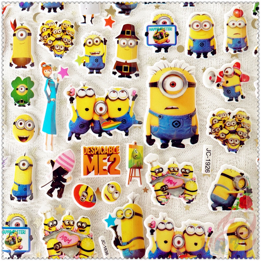 Minions Q-1 DIY Rewards Sticker 1 Sheet 3D Puffy Bubble Stickers ...