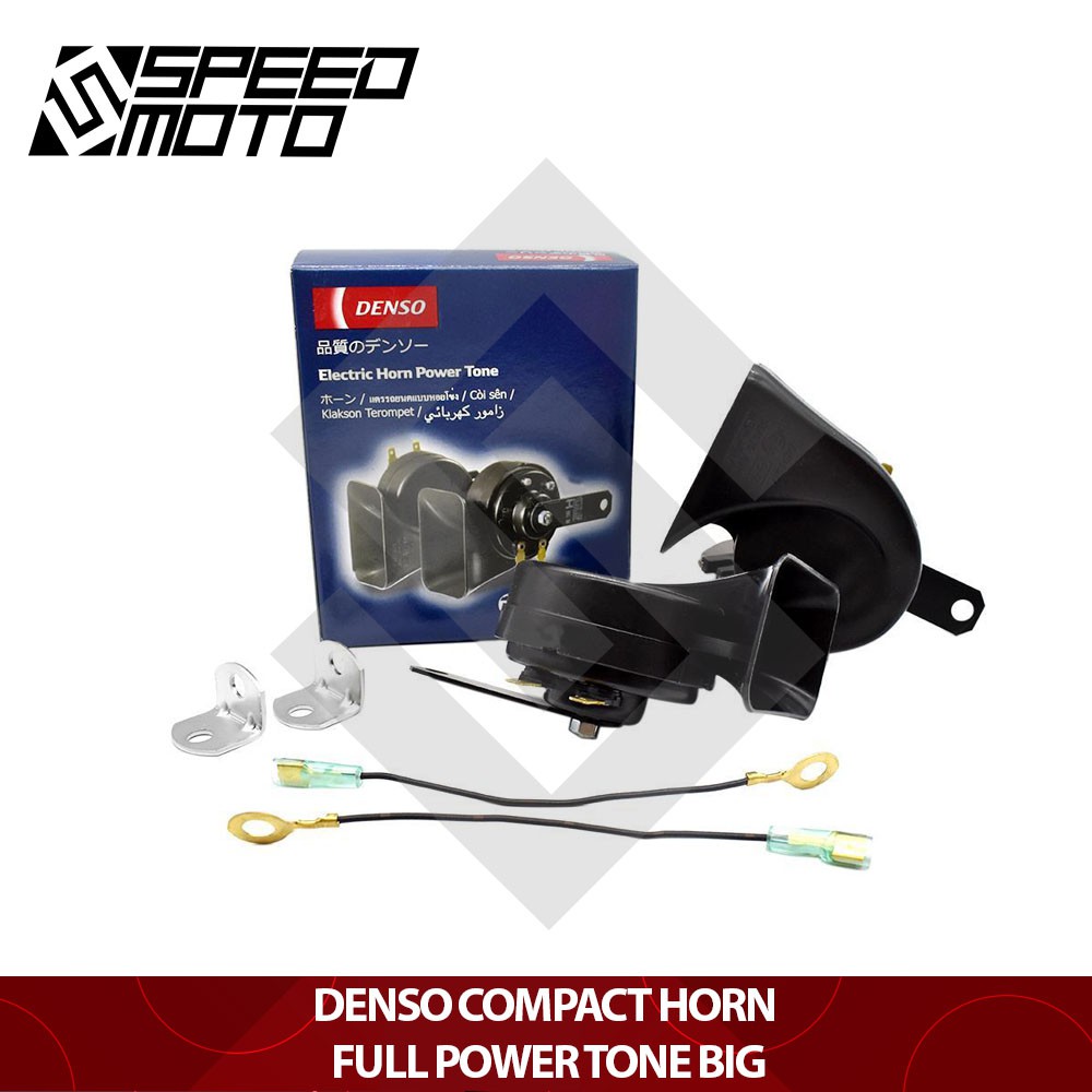 DENSO ORIGINAL COMPACT HORN FULL POWER TONE UNIVERSAL FOR MOTORCYCLE ...
