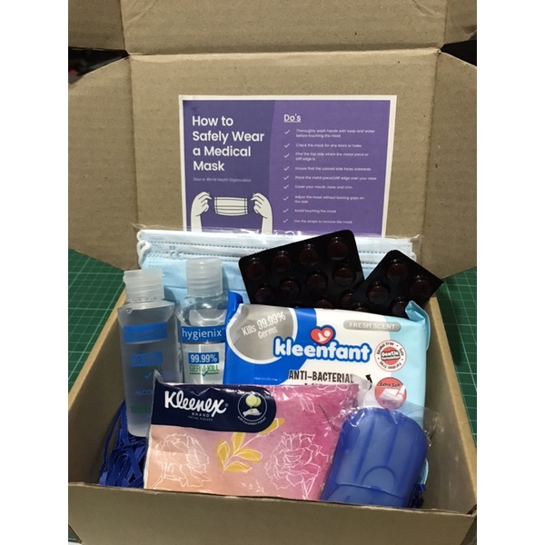 Corporate Giveaways Hygiene Kit New normal Kit Customized box | Shopee ...