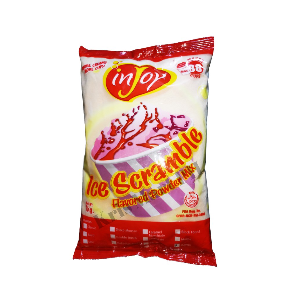 INJOY Classic / Buko Pandan Ice Scramble Powder Mix 1kilo | Shopee ...