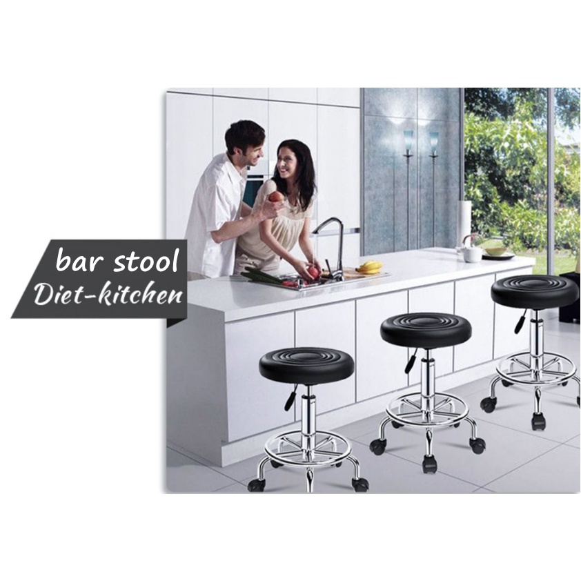 salon spa chair stool rounded free lift rotation stool Barber stool ...