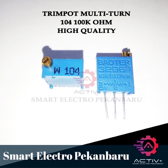 Original TRIMPOT 104 100K OHM MULTI-TURN POTENSIO METER MULTITURN ...