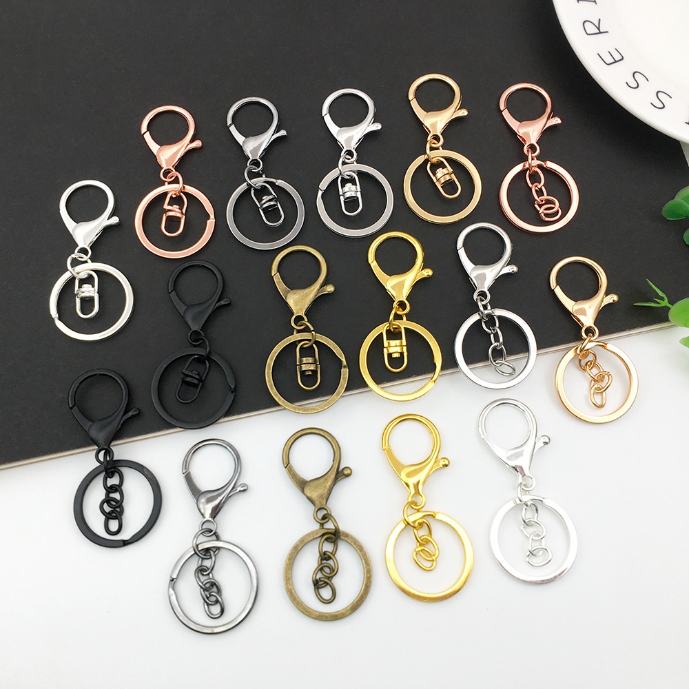 5pcs 30mm Keyring Jewelry Hooks Lobster Chain Keyring Chain Jewelry ...