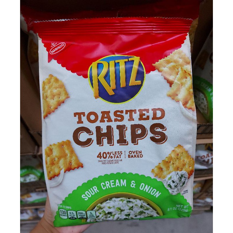 Nabisco Ritz Sour Cream & Onion/Original/Cheddar Toasted Chips 229g | Shopee Philippines