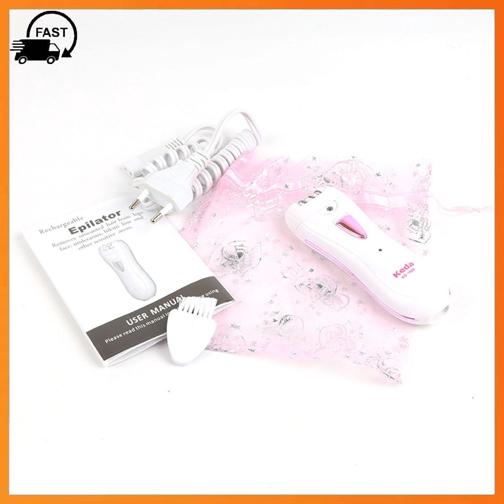 Rechargable Electric Epilator Woman Cordless Hair Removal Depilator ...