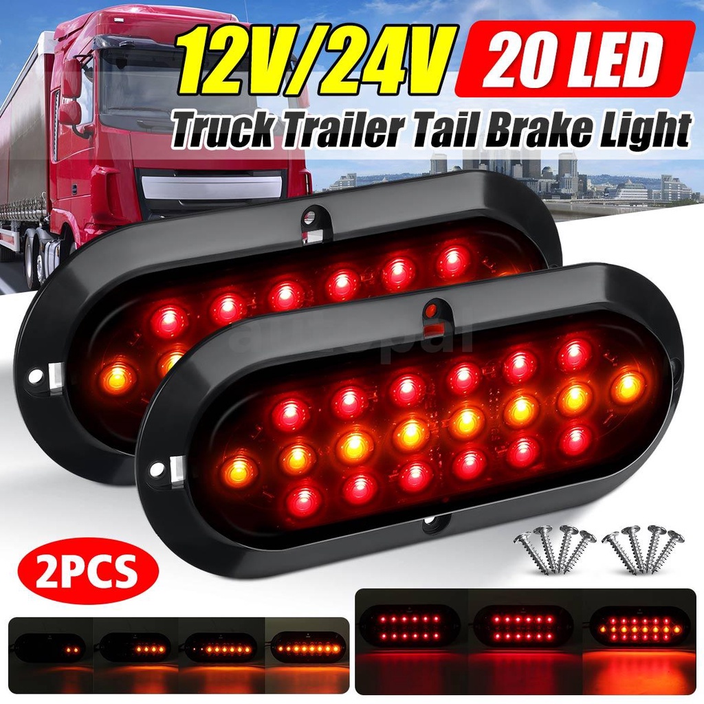 20LED Flowing Rear Reverse Stop Brake Turn Signal Tail Light Truck ...