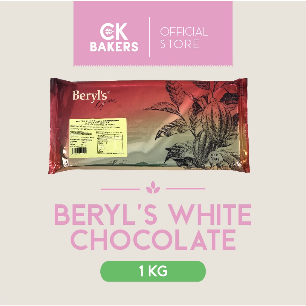 Beryl's White Chocolate Bar 1kg | Shopee Philippines