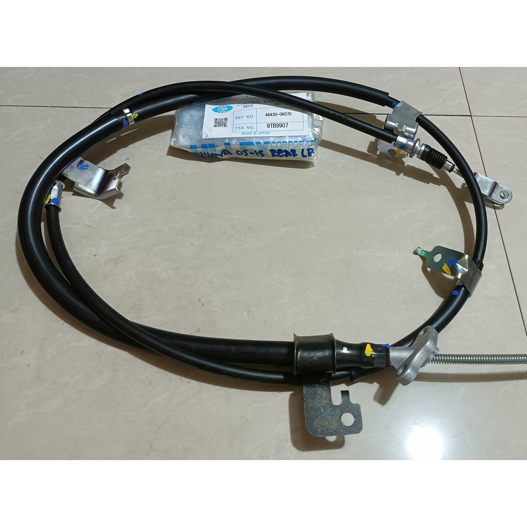 TOYOTA INNOVA REAR LEFT HAND BRAKE CABLE 2005-2015 HILEX 46430-OKO70 ...