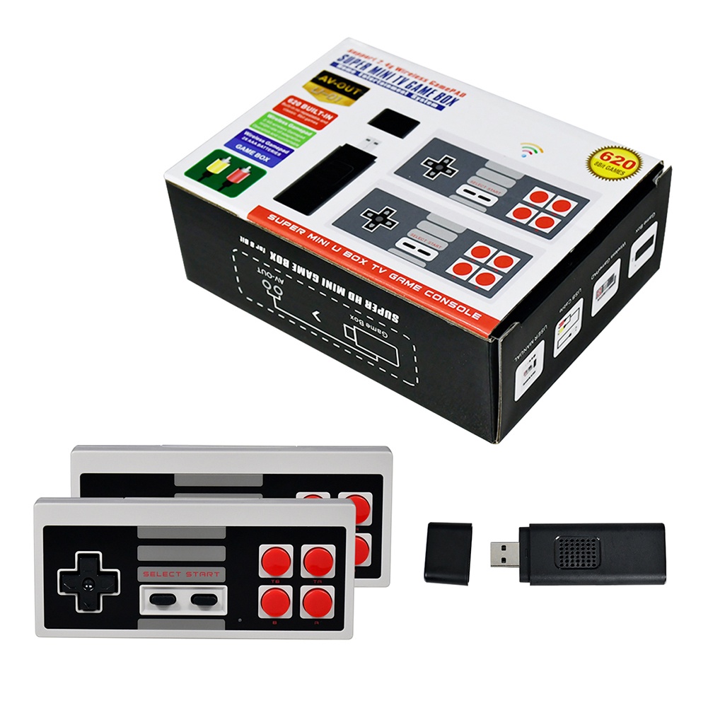 Video game console built-in 620 classic game usb tv game console stick ...