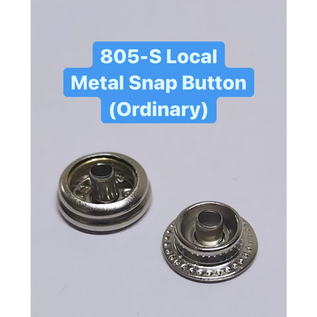 805-S 888 15mm Metal Snap Button (Local / Ordinary) Ring Spring Type ...