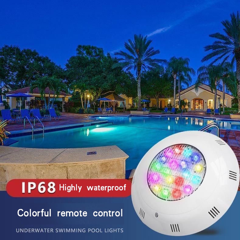 LED Swimming Pool Wall Light 12v24v Colorful Waterproof Underwater New Remote Control Landscape ...