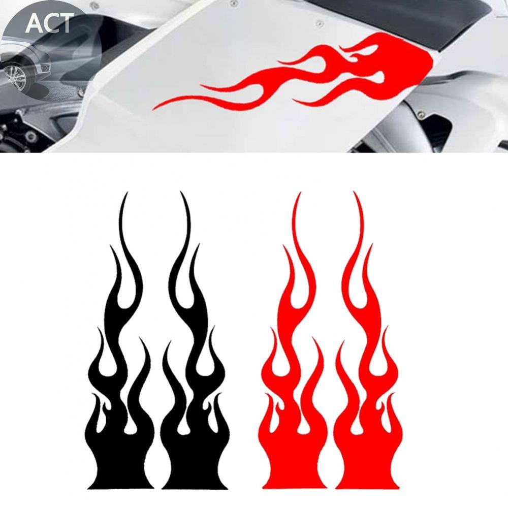 【ACT】Motor Sticker Flame Vinyl Decal Sticker For Car Motorcycle Gas ...