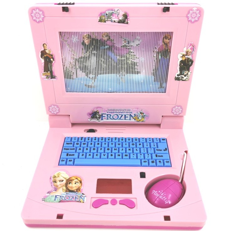 KINGTOYS Battery Operated Music Computer Laptop - Interactive Toy for ...