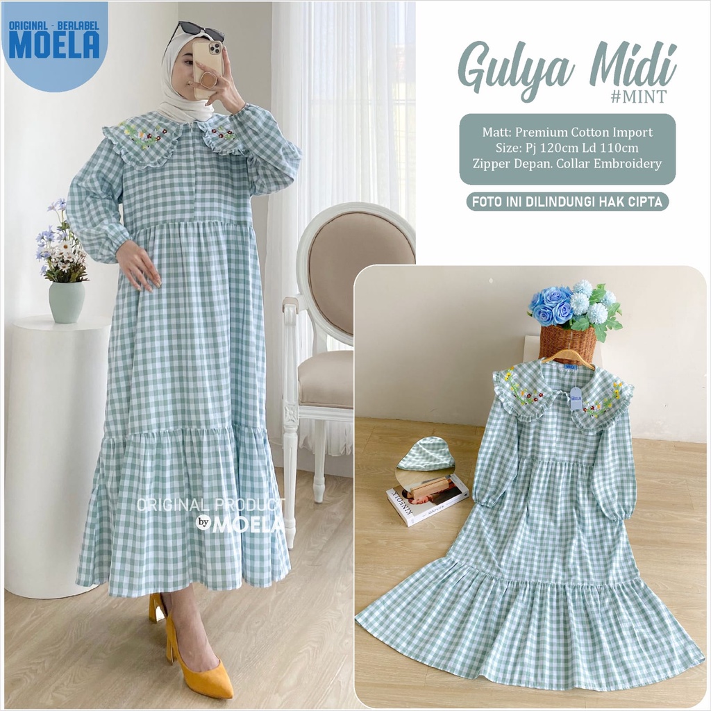 Midi DRESS GULYA LD 110 BY ORIGINAL Dannis Labeled | Shopee Philippines