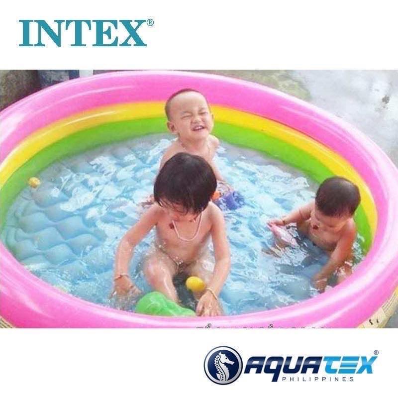 INTEX 3 Layer Inflatable Round Swimming Pool Small | Shopee Philippines