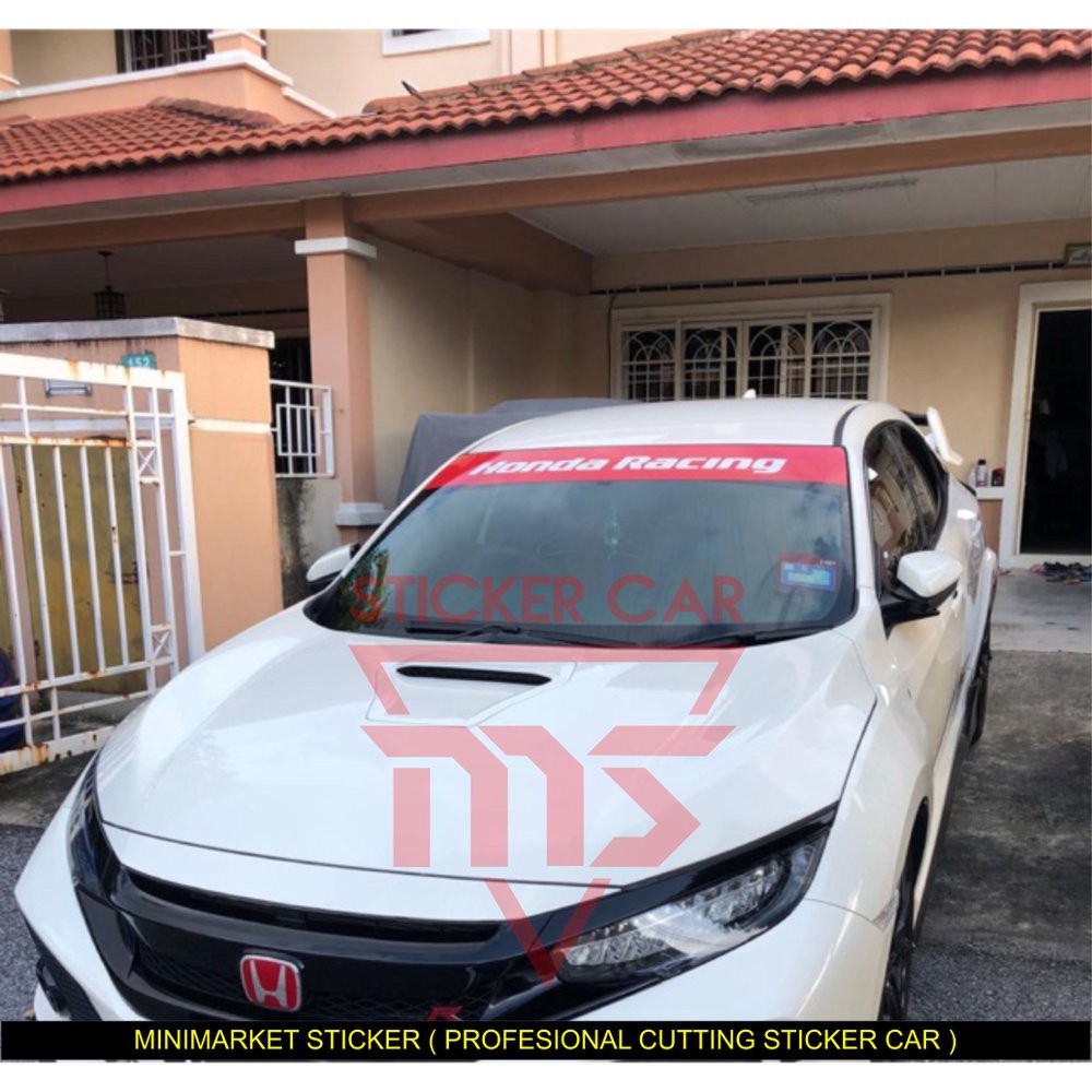 Honda RACING GLASS BLOCK CAR STICKER 125CM | Shopee Philippines