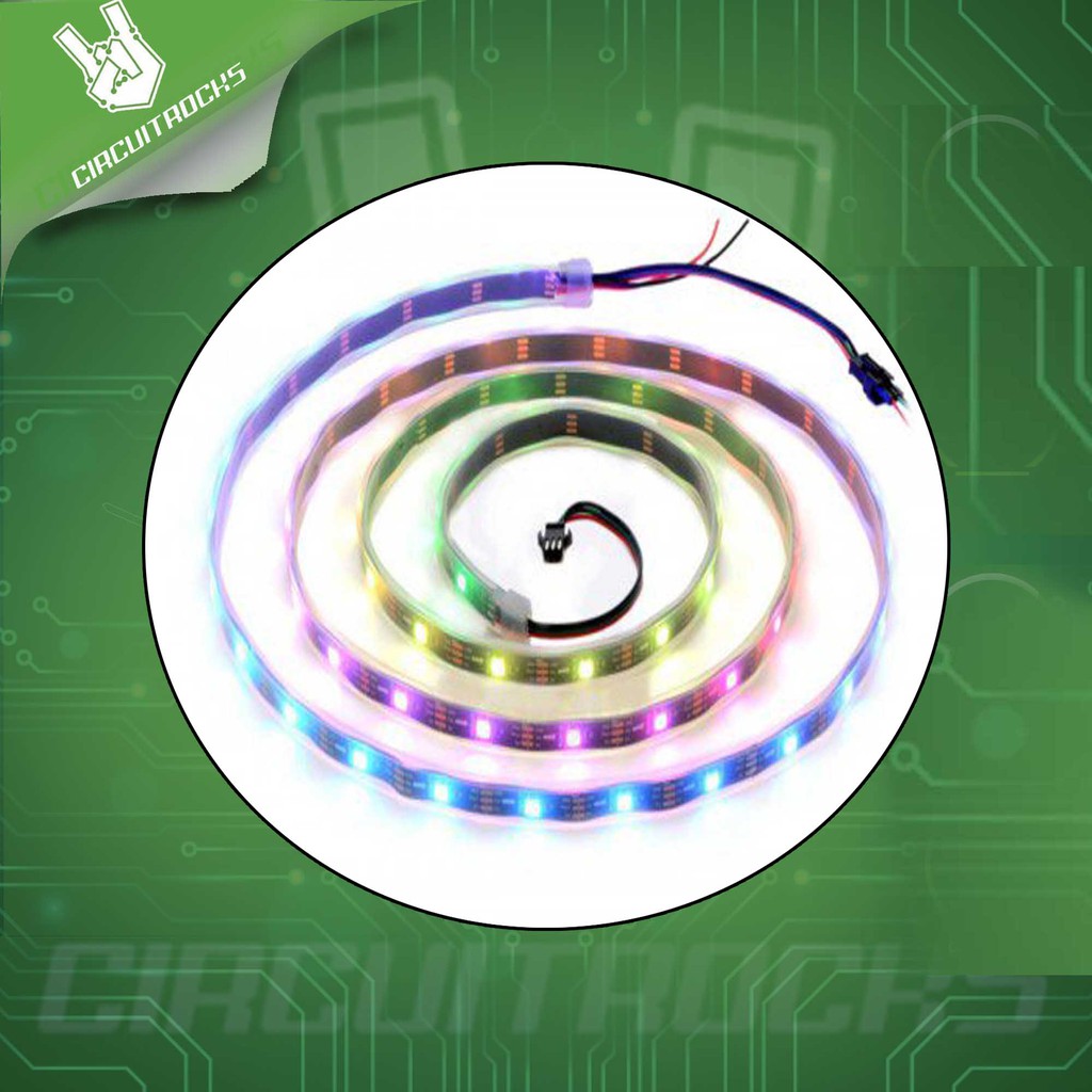 Circuitrocks Neopixel Rgb LED Strip 5V 1A 1M Weather Proof | Shopee ...
