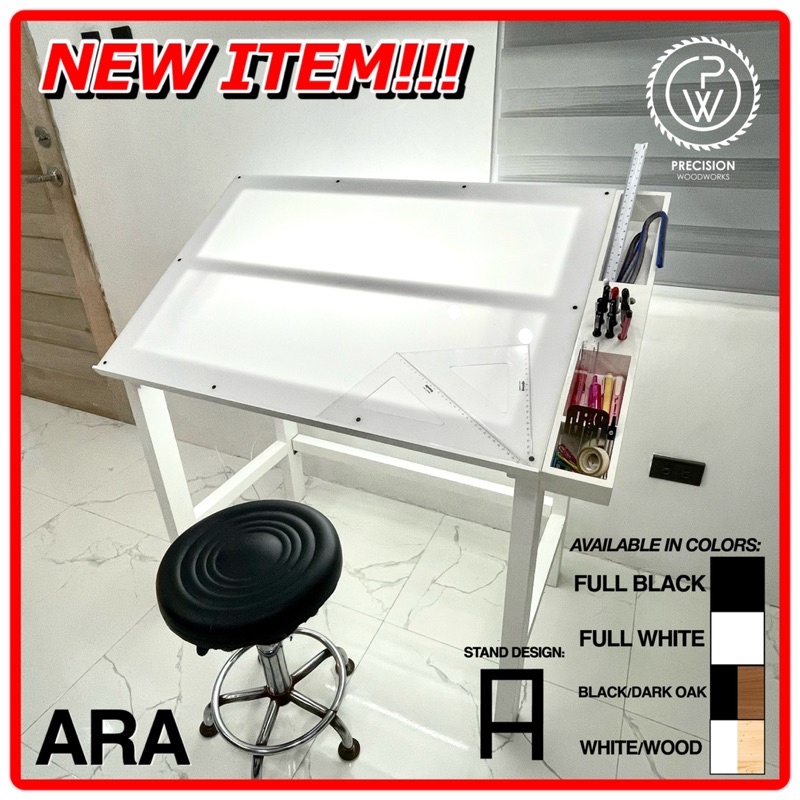 ACRYLIC DRAFTING TABLE | ARA PREMIUM COLLECTION | FREE LED LIGHT | COD ...