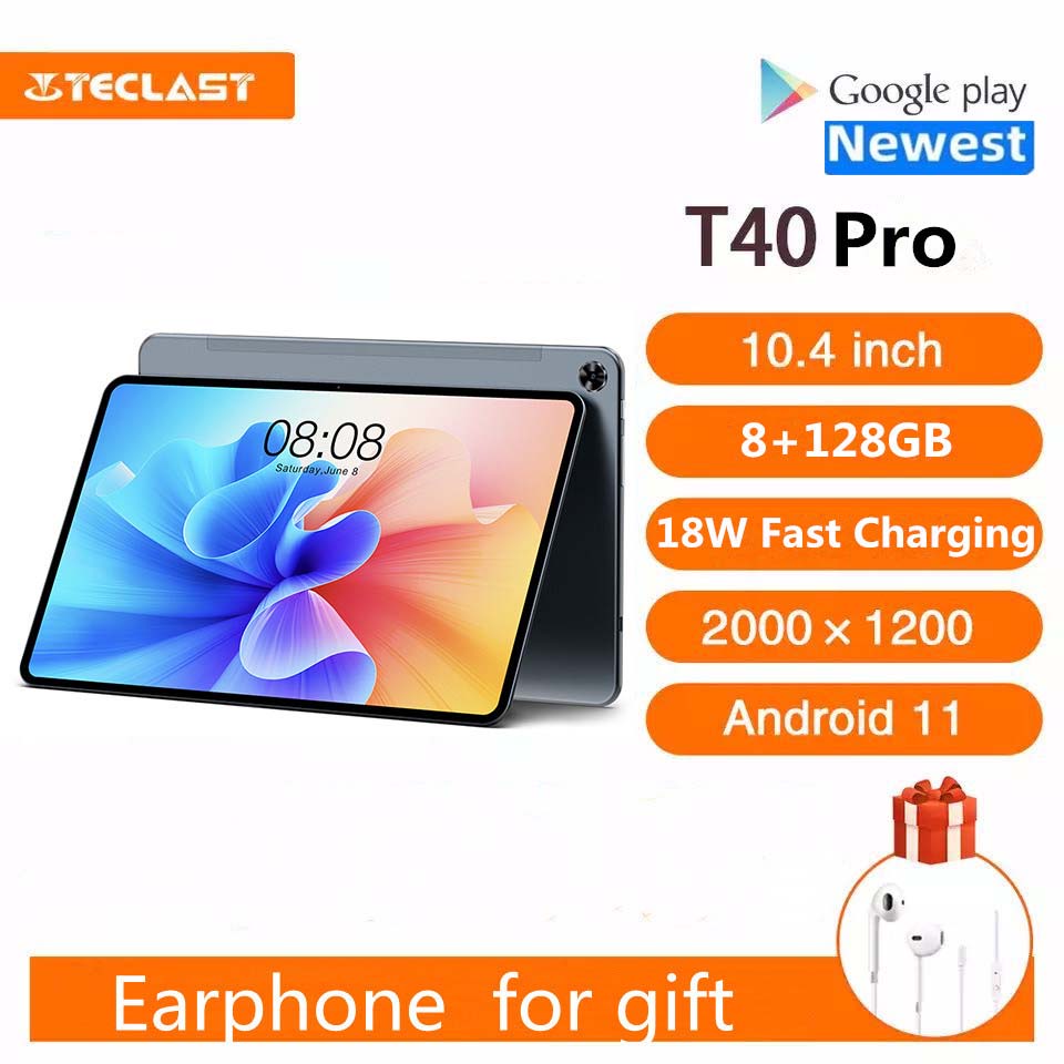 Teclast T40 Pro Tablet PC Android 12 8GB RAM 128GB ROM 10.4 inch 13MP ...