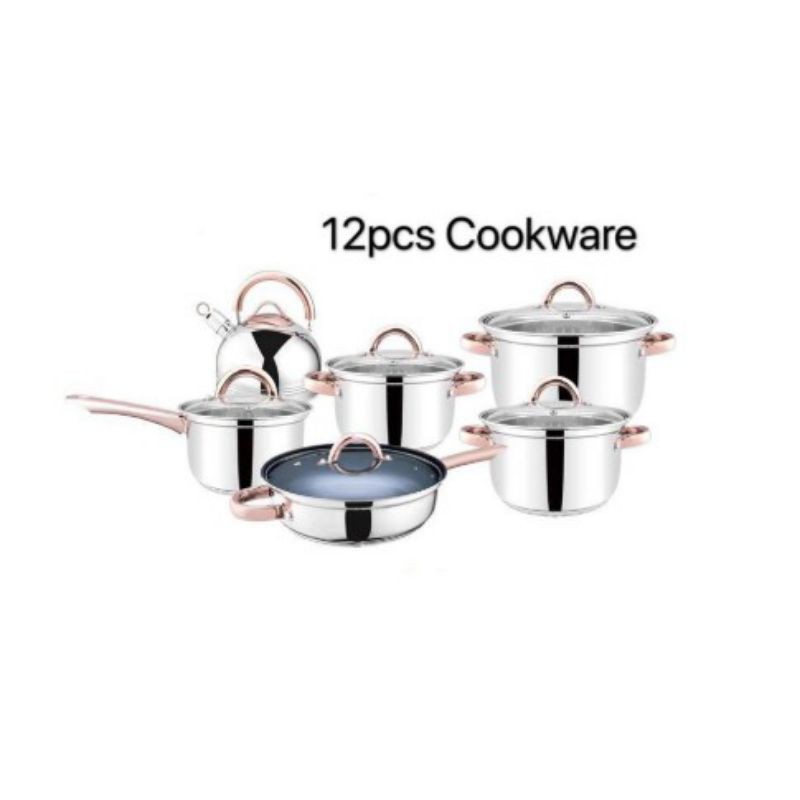 12pcs 555 Heavy Duty Nonstick Cookware Set 100% original #9917 | Shopee ...