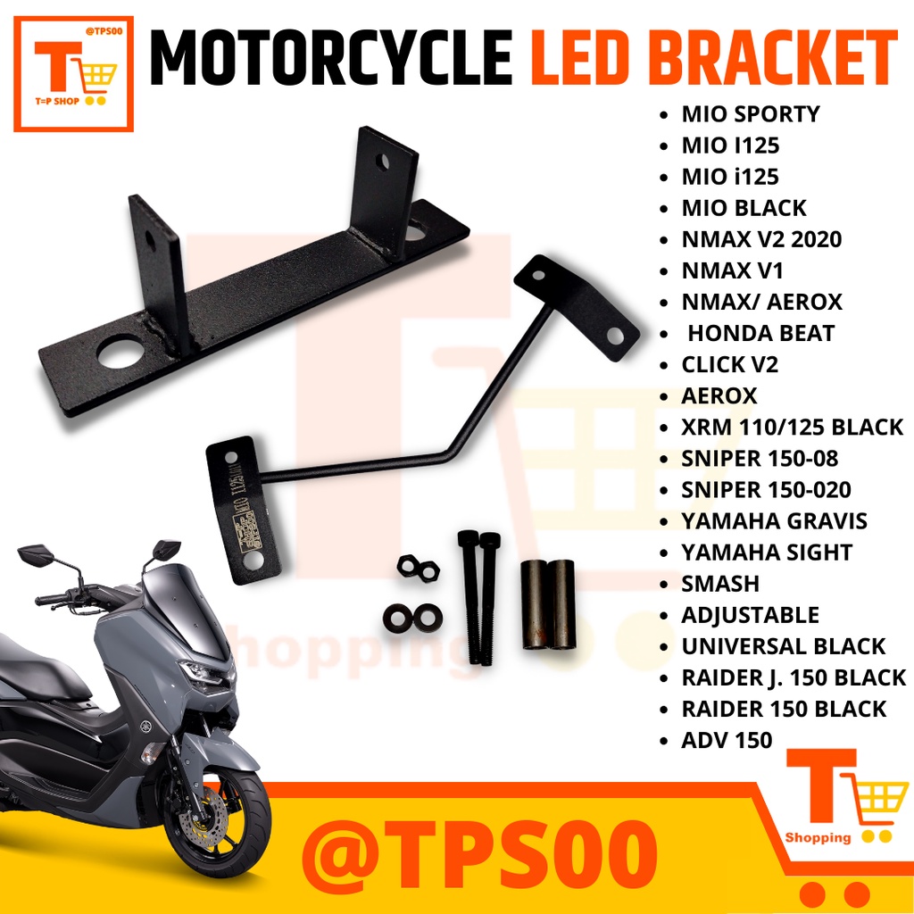 TPSHOP MOTORCYCL LED BRACKET MIO SPORTY,NMAX V2 2020,MIO 125,NMAX V1 ...