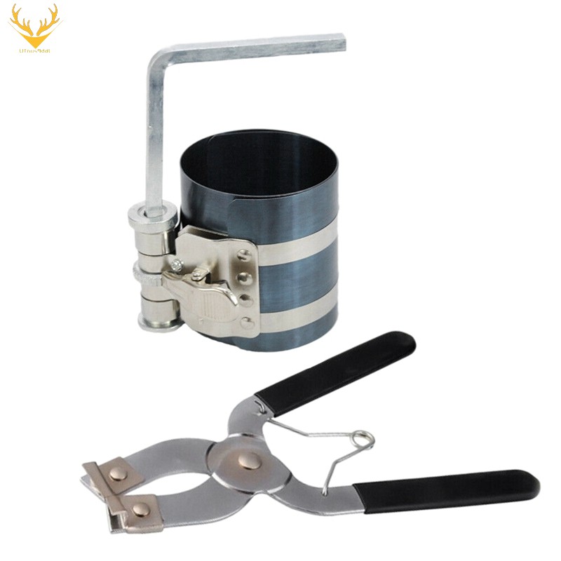 [In Stock]2Pcs Ratchet Style Piston Ring Compressor and Piston Ring ...