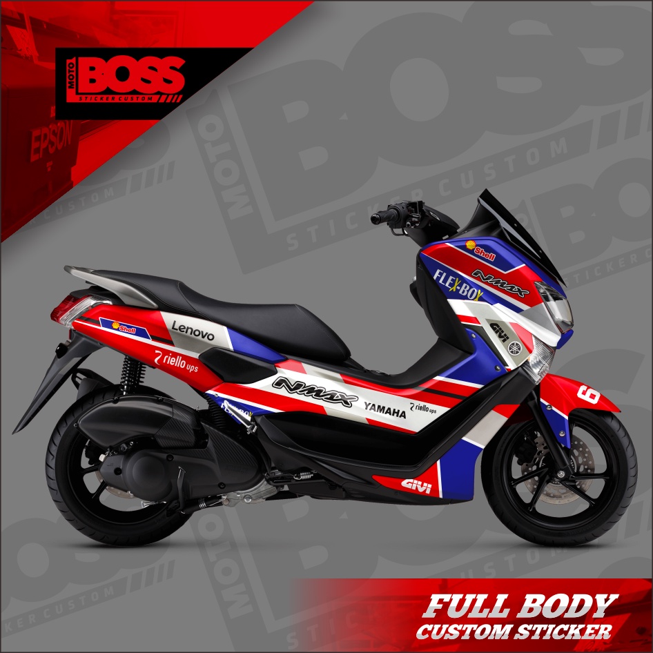 Decal Sticker Yamaha Nmax 2016 2017 2018 2019 Full Body Striping Full ...