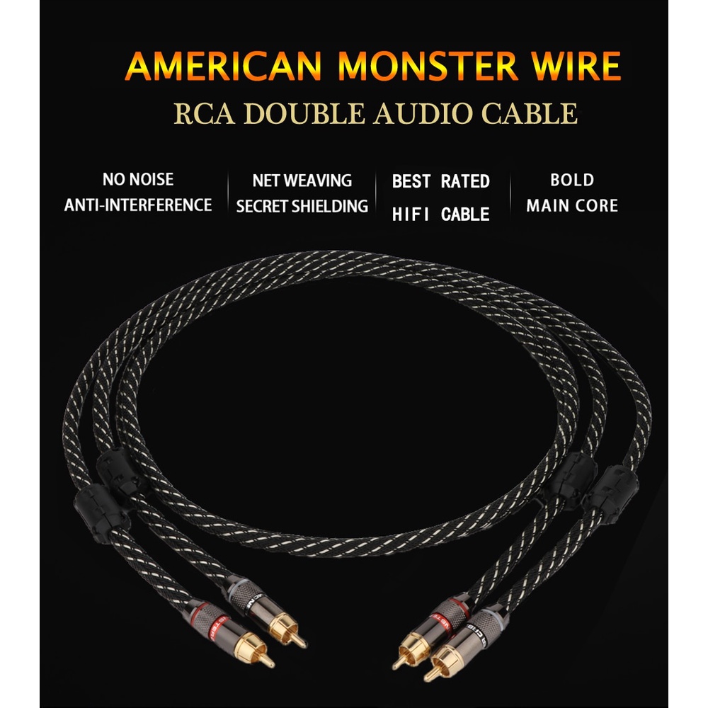 New Arriavl HIFI Stereo Pair RCA Cable High-performance Premium Hi-Fi ...