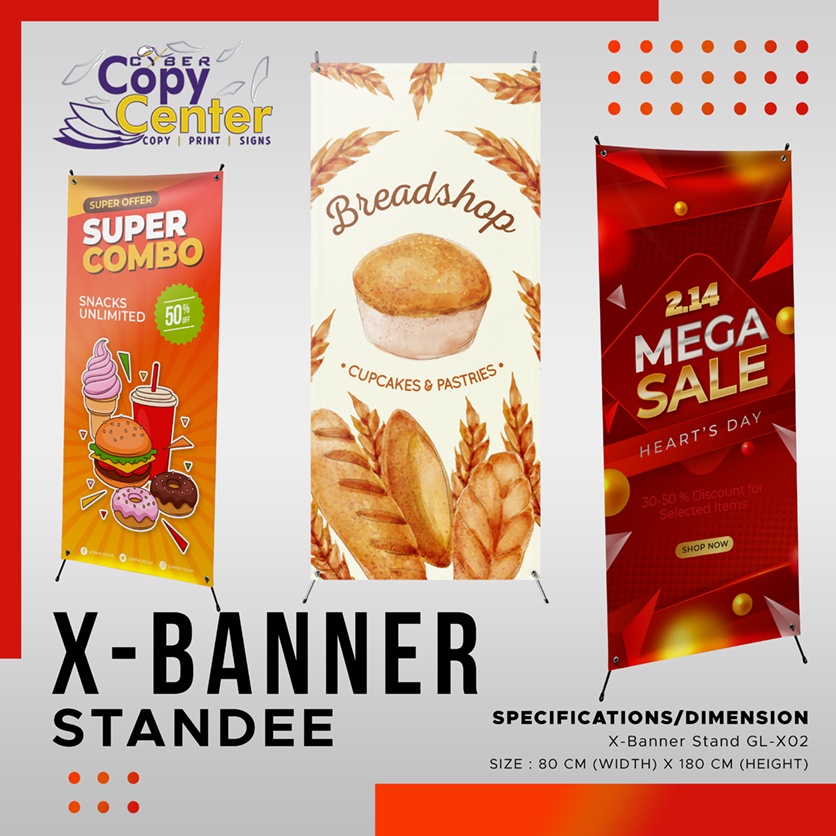 Large Banner Standee - Tarpaulin Stand - Promotional Standing Banner ...