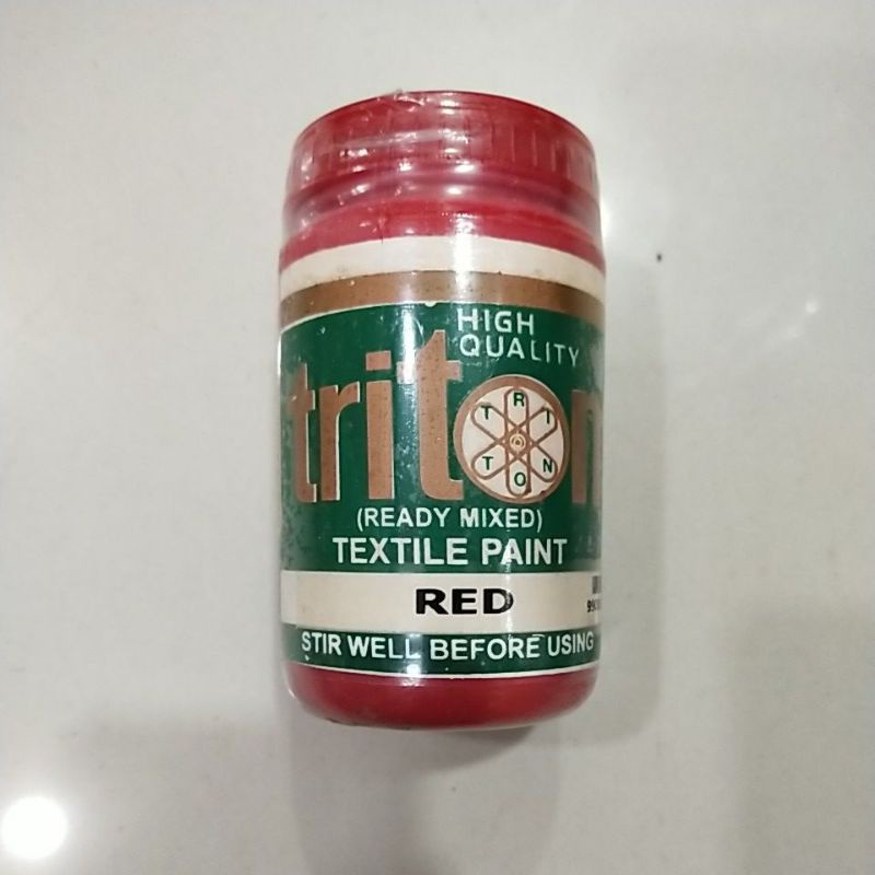 Triton textile paint red or white 24pcs! (ready mixed) 250ml for tshirt ...