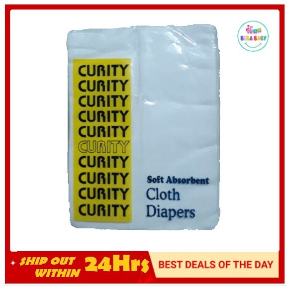 1/2 Dozen Curity Cloth Diapers/ Gauze Type Lampin | Shopee Philippines