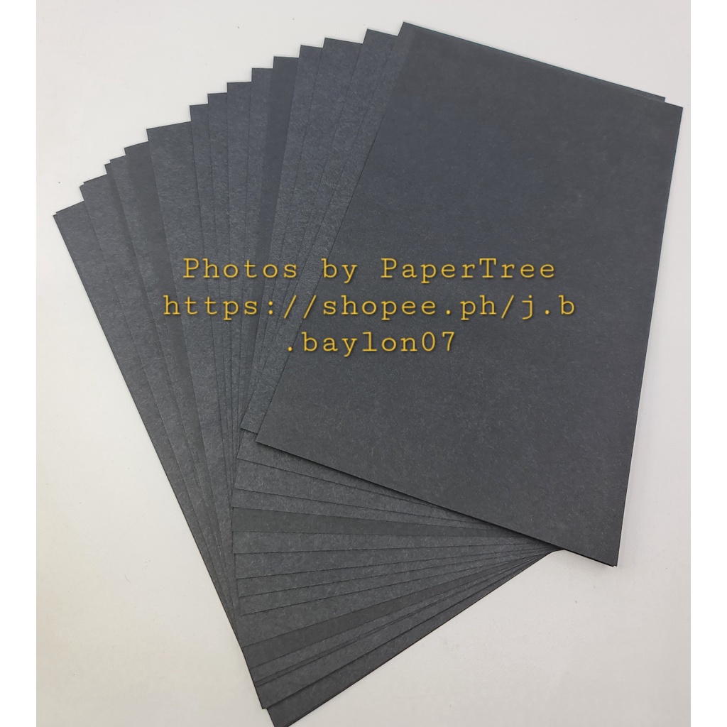 Black Paper Inserts (70 gsm) 30 Sheets 5" x 8" | Shopee Philippines