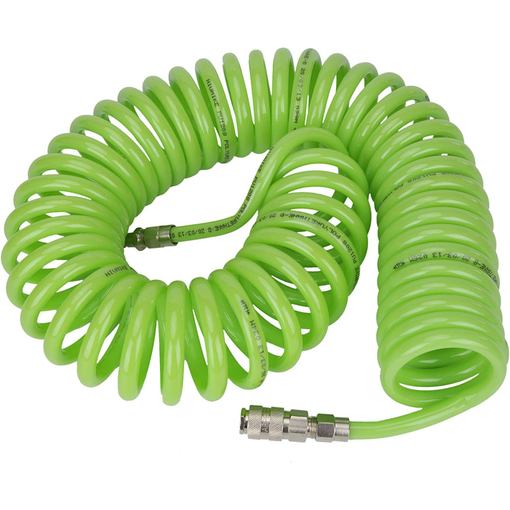 PU Polyurethane Pneumatic Compressor Coiled Air Coil Hose 8,10,12 ...