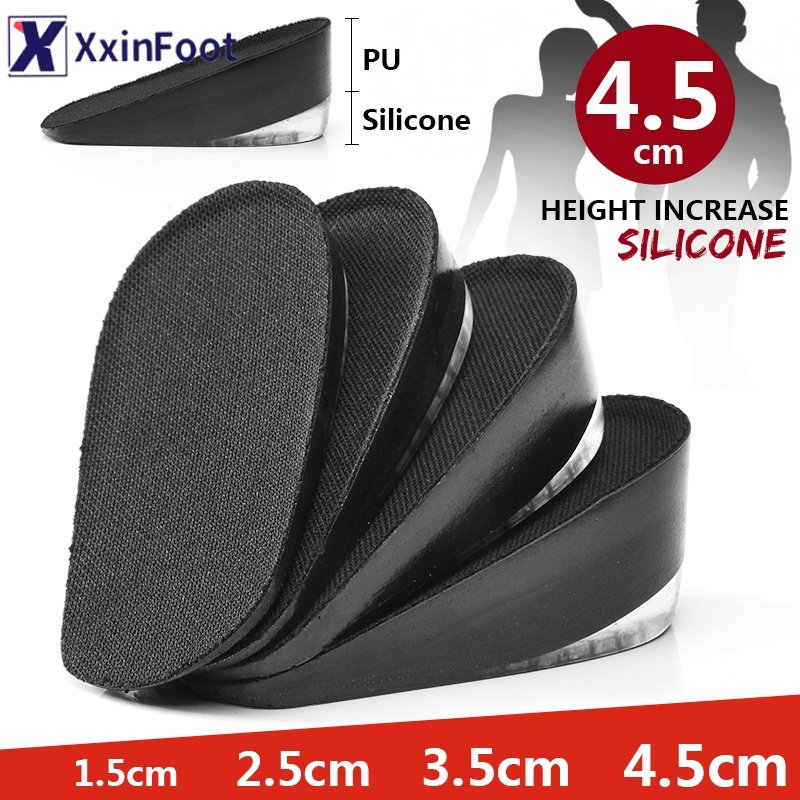 Height Increase Insoles for Men Women Silicone Gel Insoles Heel Lifting ...