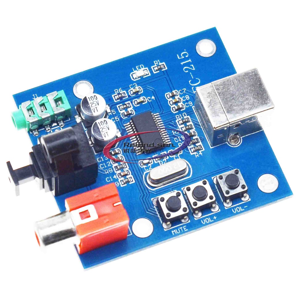5V USB Powered HIFI PCM2704 DAC to S/PDIF Sound Card Decoder Board 3 ...