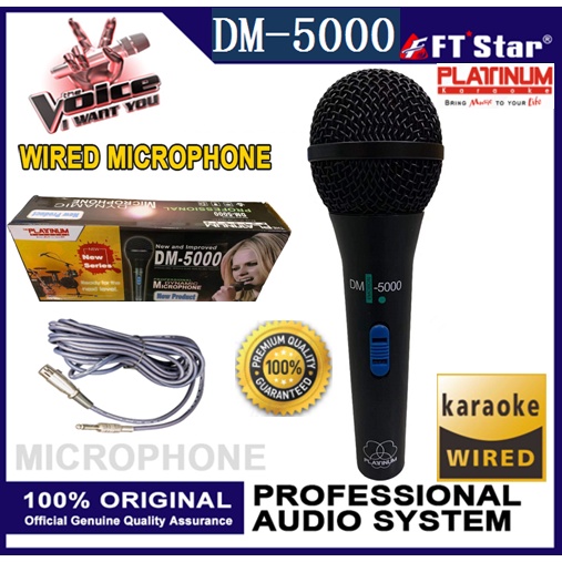 Hyundai Platinum DM-5500 Professional Dynamic Microphone | Shopee Philippines