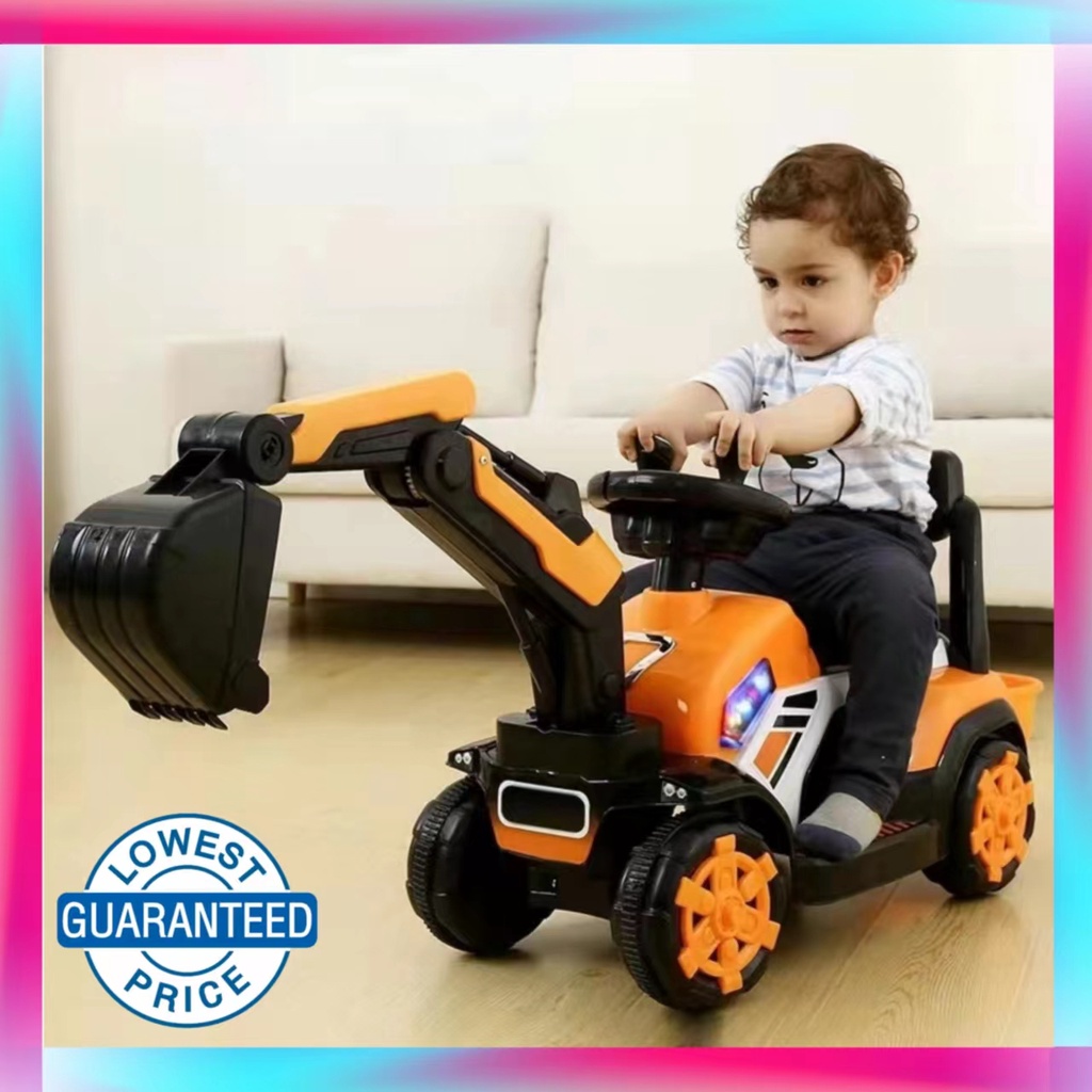 COD Kids can ride a fully automatic electric excavator four-wheel toy ...